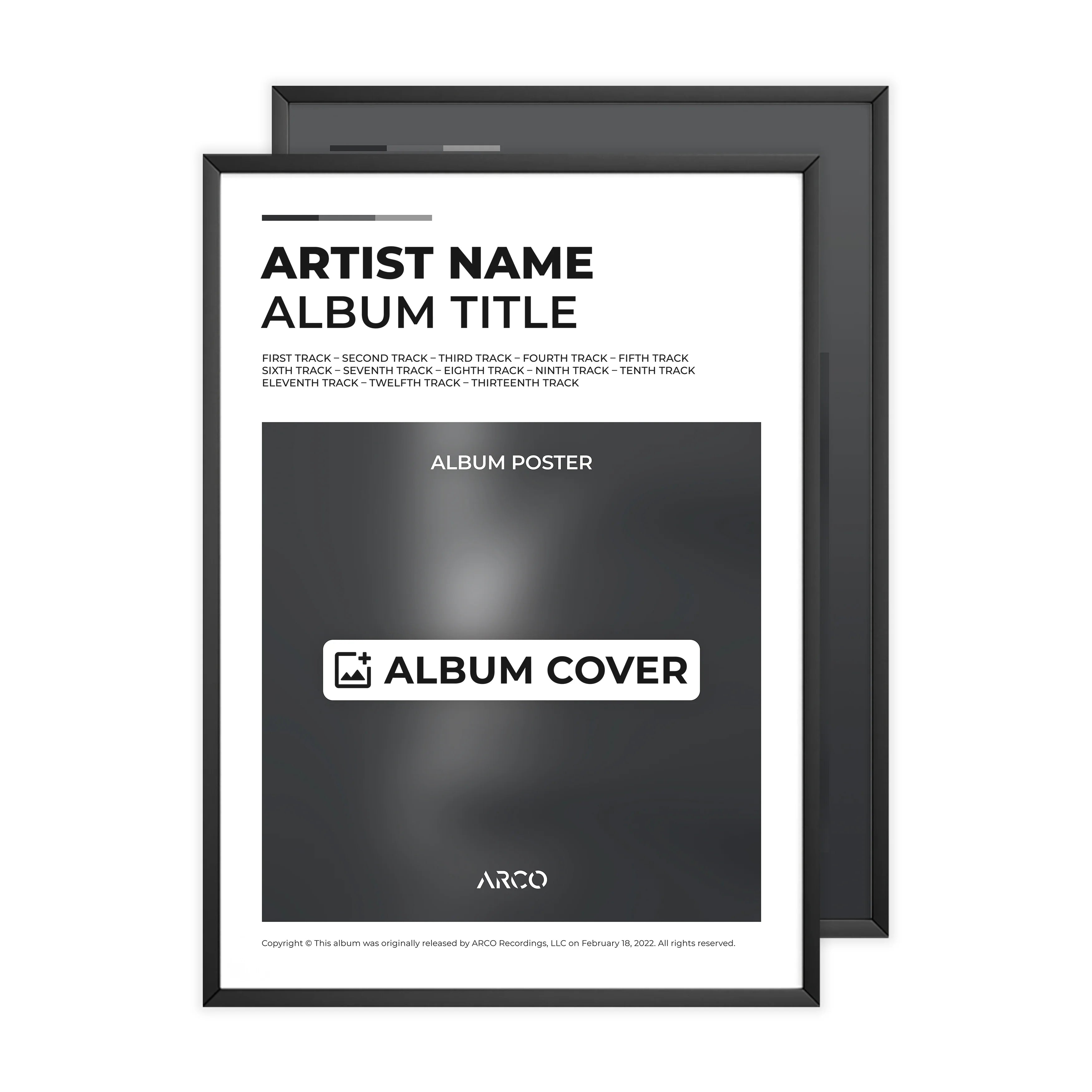 Create your own Album Poster – 'MISO' Template – ARCO